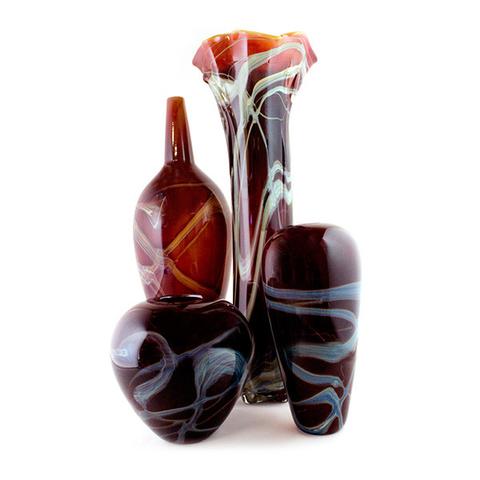 China Red Vase Collection – Wimberley Glassworks Store