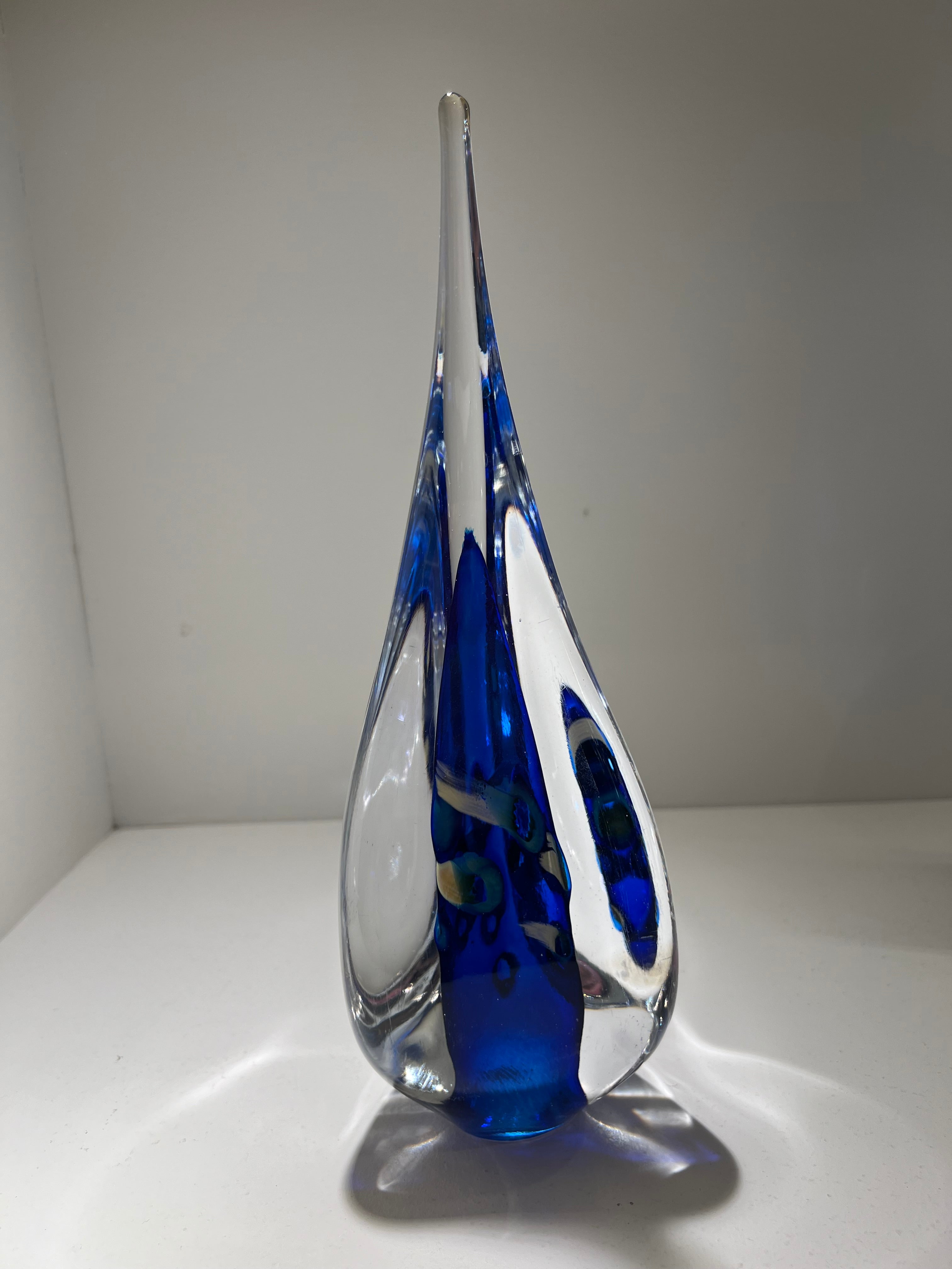 Blue Ocean Spire Sculpture – Wimberley Glassworks Store