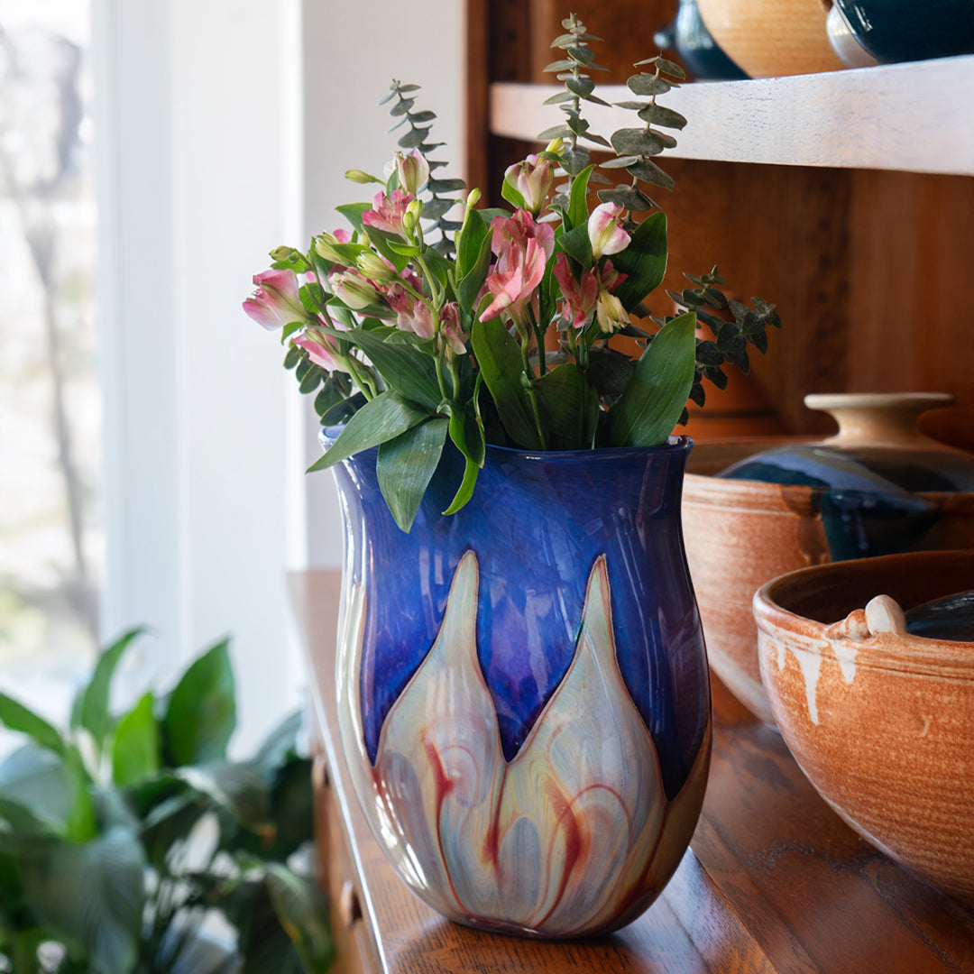 Brushstroke Hyacinth Flora Vase – Wimberley Glassworks Store
