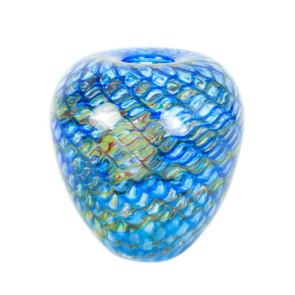 Dragon Scale Short Puff Vase – Wimberley Glassworks Store