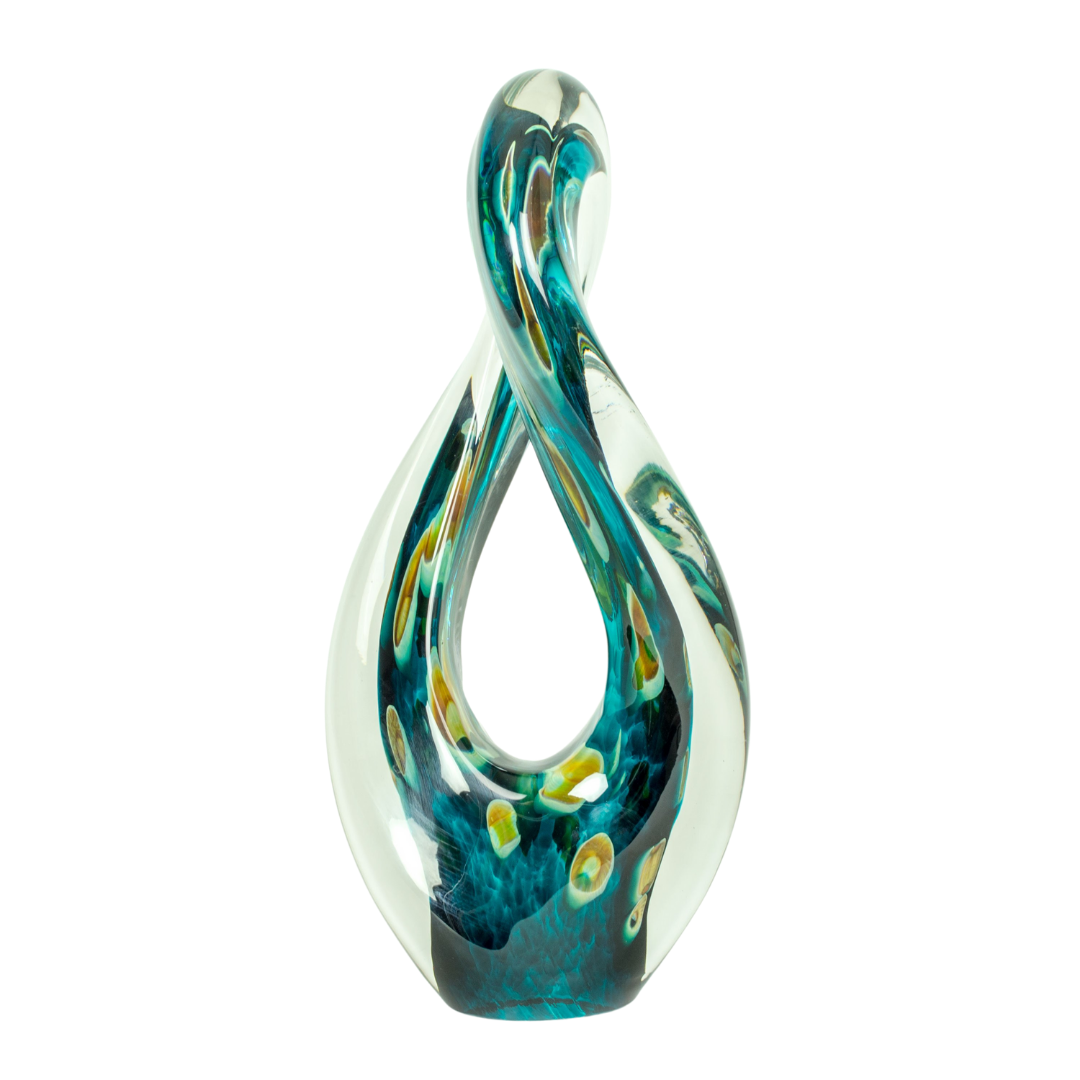 Emerald Ocean Mobius Sculpture – Wimberley Glassworks Store