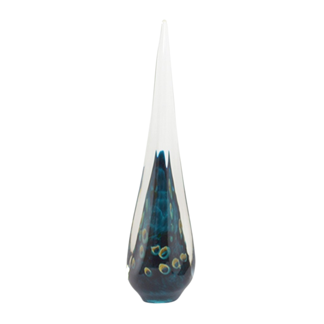 Emerald Ocean Spire Sculpture – Wimberley Glassworks Store