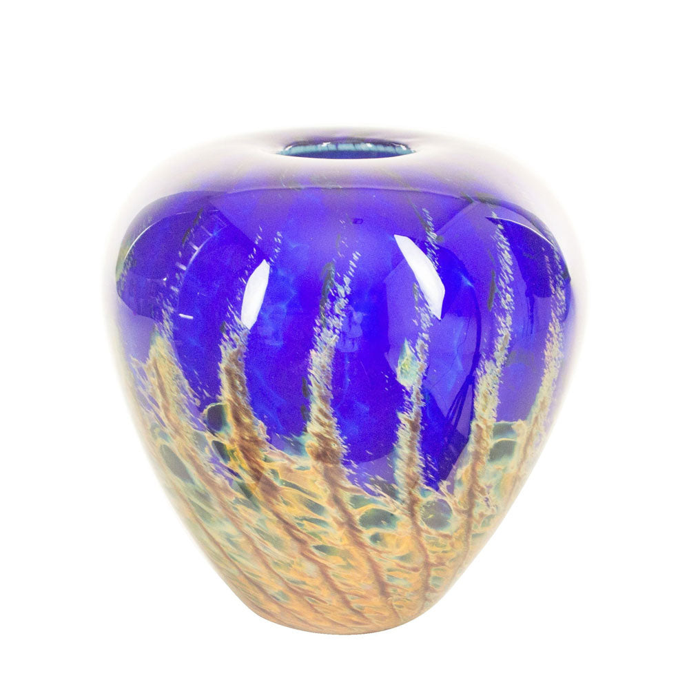 Fire & Ice Short Puff Vase – Wimberley Glassworks Store