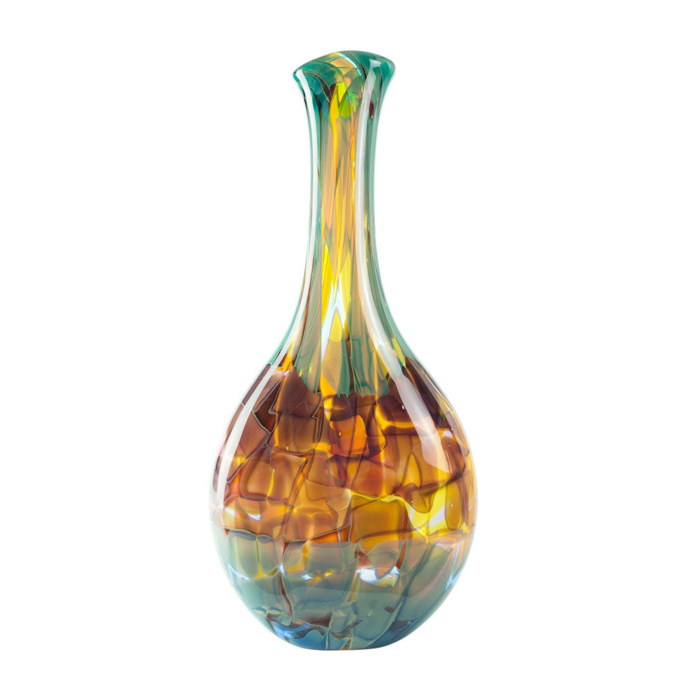 Kaleidoscope Teardrop Vase – Wimberley Glassworks Store