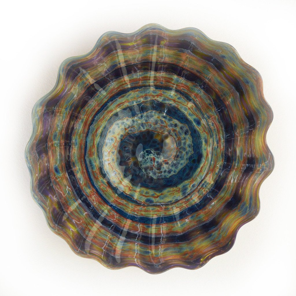New Beginnings Purple Platter – Wimberley Glassworks Store