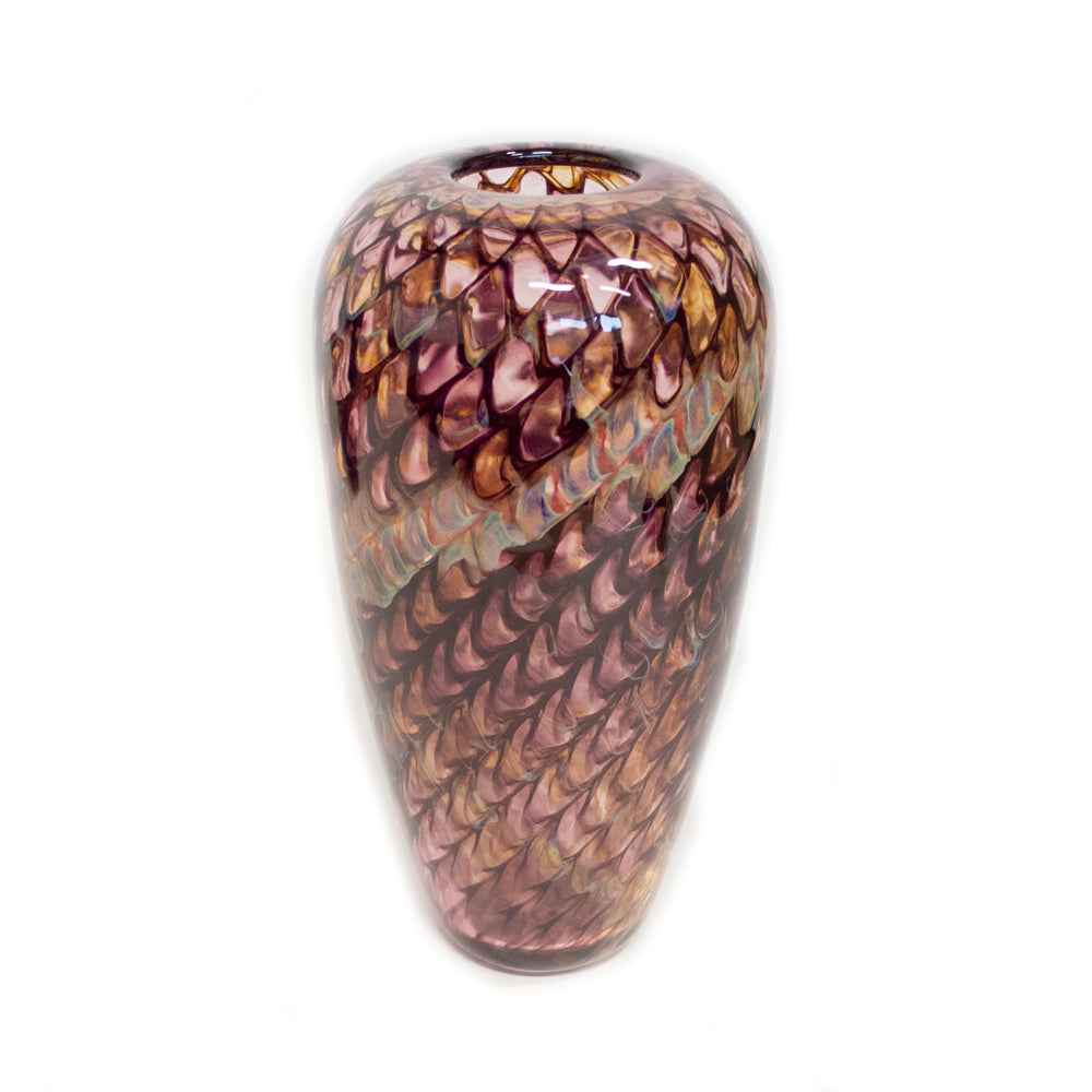 Purple Dragon Scale Tall Puff Vase – Wimberley Glassworks Store